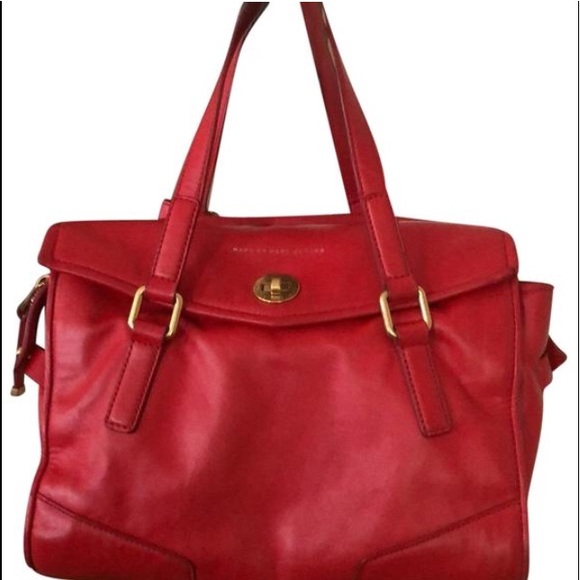Marc Jacobs | Bags | Marc By Marc Jacobs Red Leather Satchel | Poshmark
